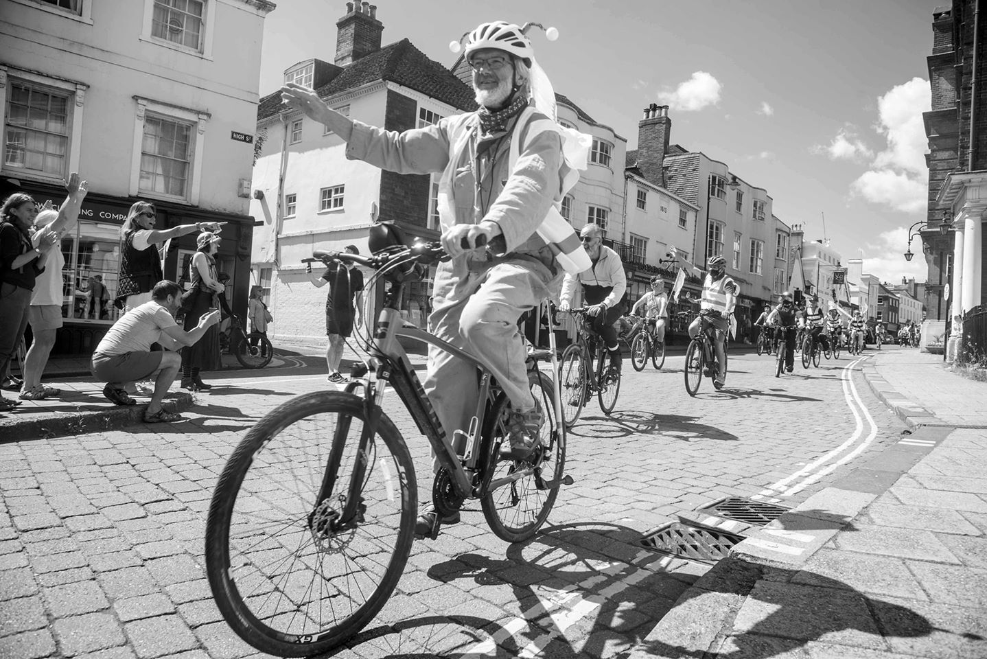 Our first Cycle Swarm, 11 July
